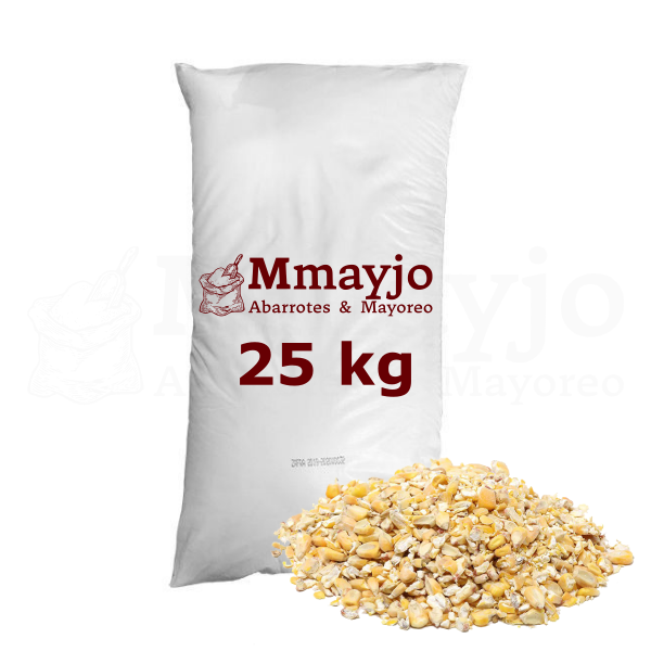 Maíz Quebrado 25 kg | Distribuidora MMAYJO - Abarrotes & Mayoreo